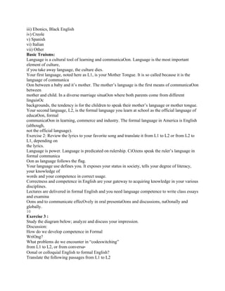 Unit 1 contemporary language | PDF