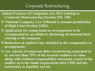 Unit 1 corporate restructuring | PPT