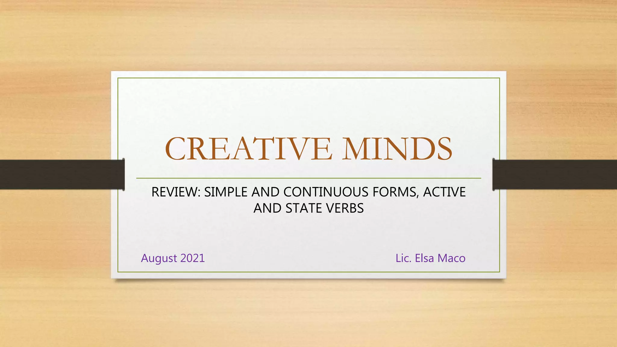 Unit 1 creative minds | PPT