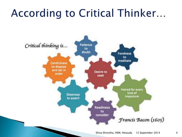 7th semester BIM: Unit 1 critical thinking | PPTX