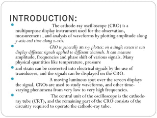 Unit 1 cro ppt | PPT