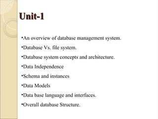 Basics of Database Management System: Key Components | PPT
