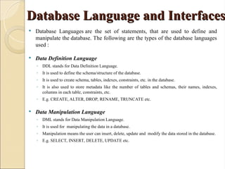 Basics of Database Management System: Key Components | PPT