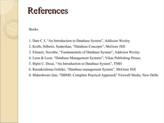 Basics of Database Management System: Key Components | PPT