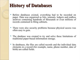 Basics of Database Management System: Key Components | PPT