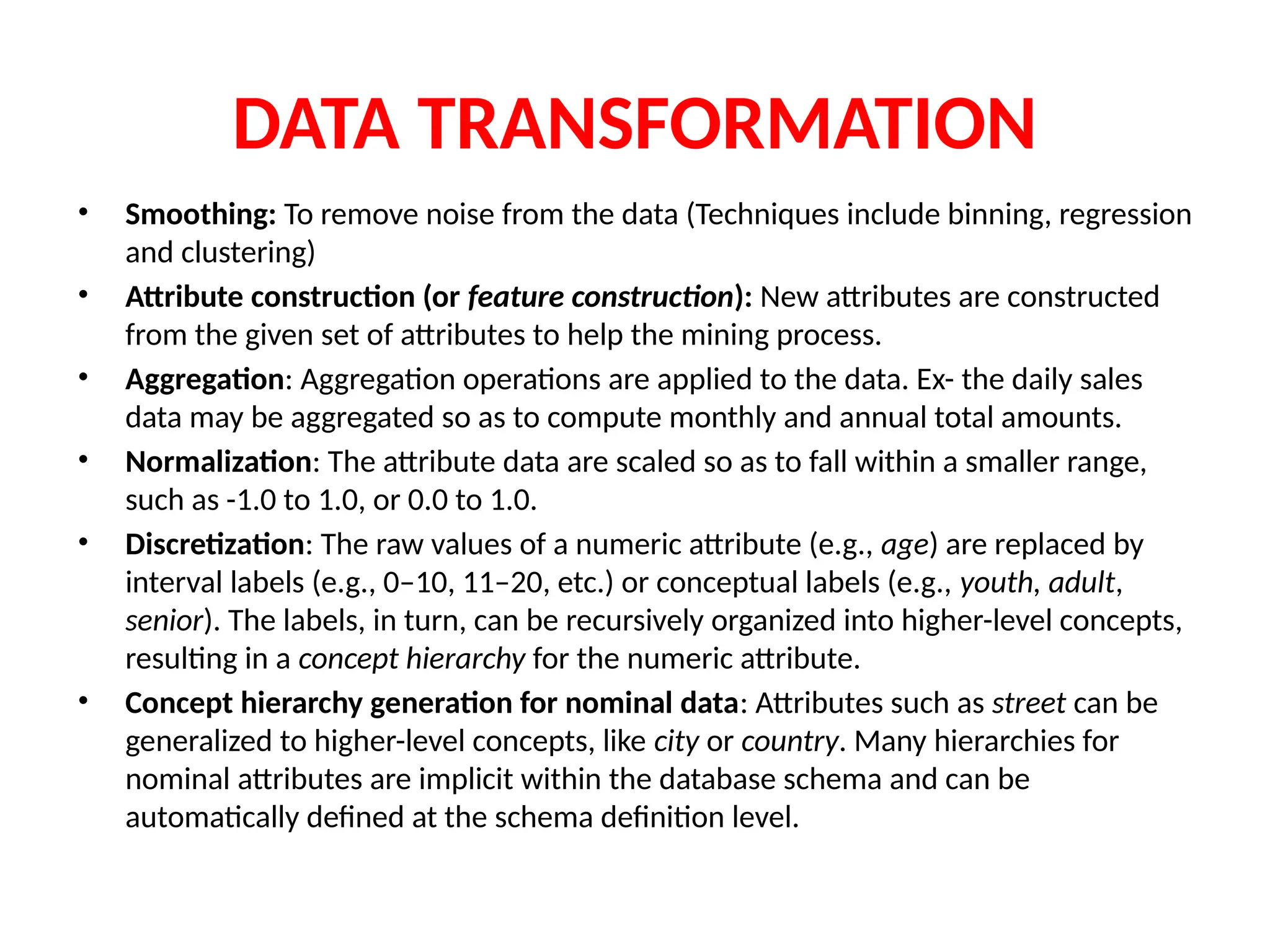 Unit 1 data pre processing steps to process data | PPTX