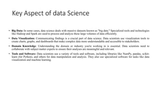 Data Science topic and introduction to basic concepts involving data ...