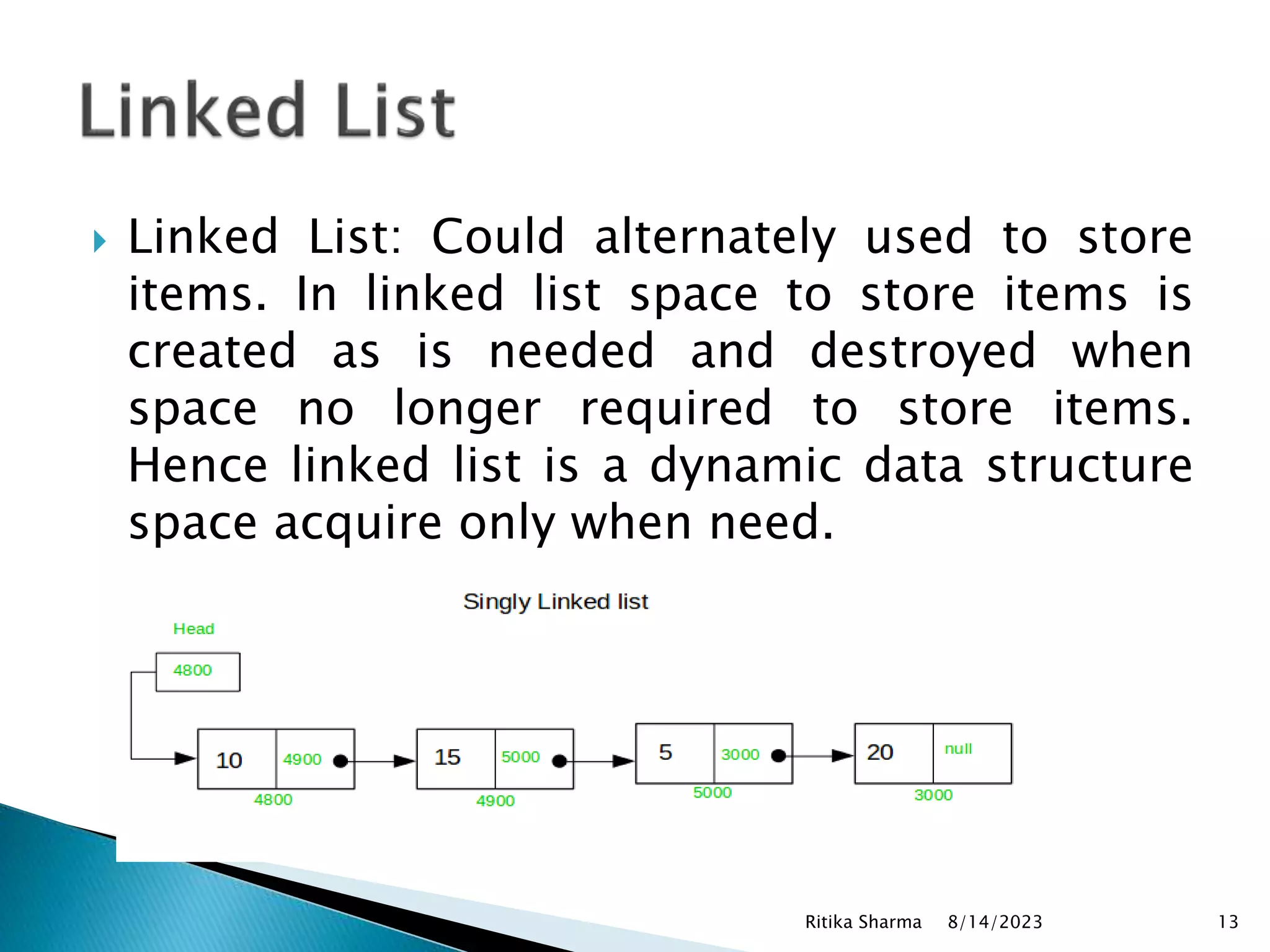 Unit 1 Data Structures Introduction L1pptx Databases Computer
