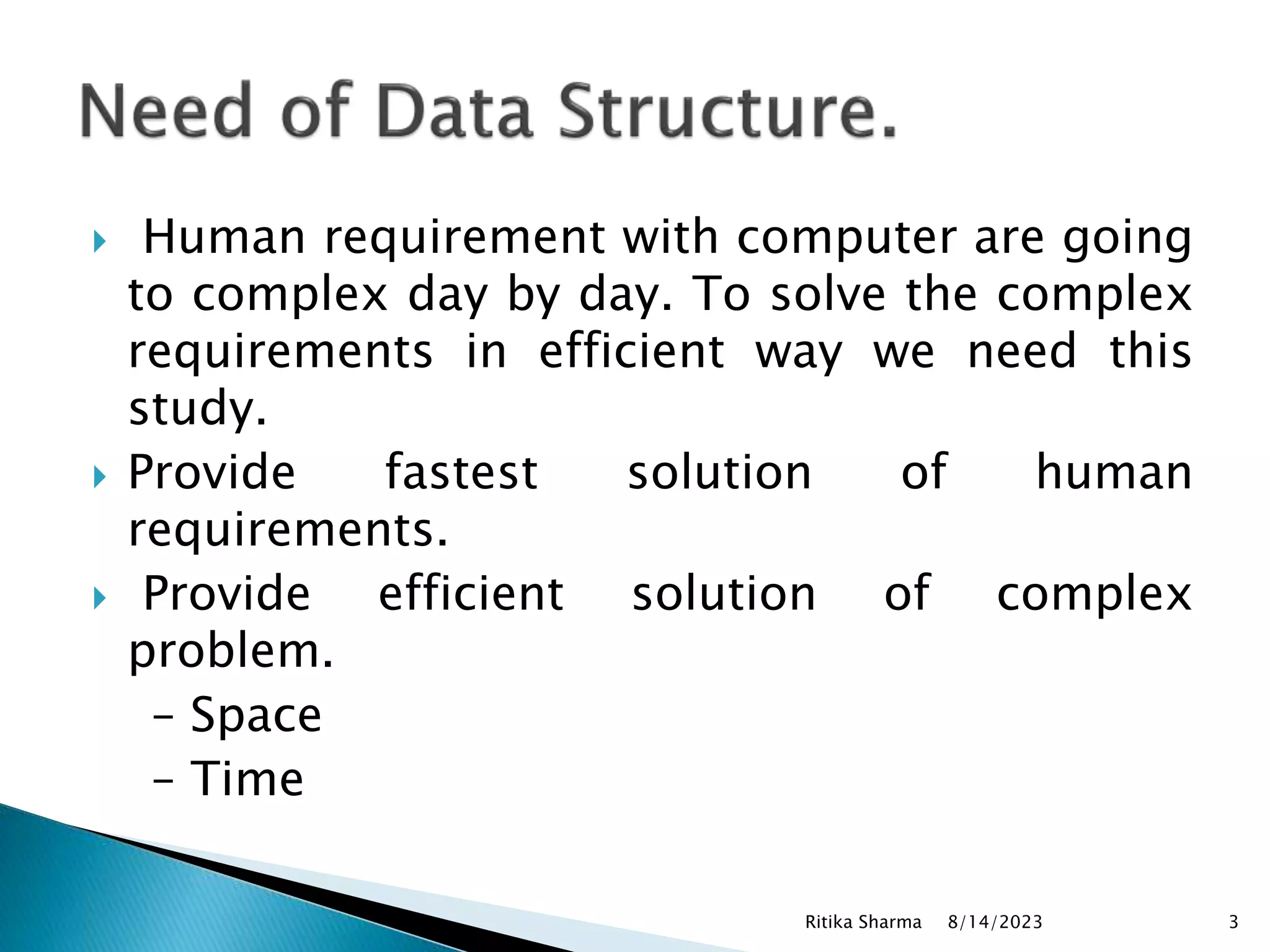 Unit 1 Data Structures Introduction L1.pptx Unit 1 Data Structures Introduction L1.pptx