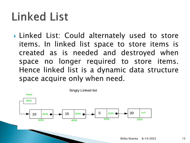 Unit 1 Data Structures Introduction L1.pptx | Databases | Computer ...
