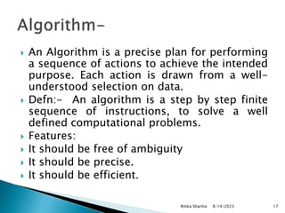 Unit 1 Data Structures Introduction L1.pptx | Databases | Computer ...