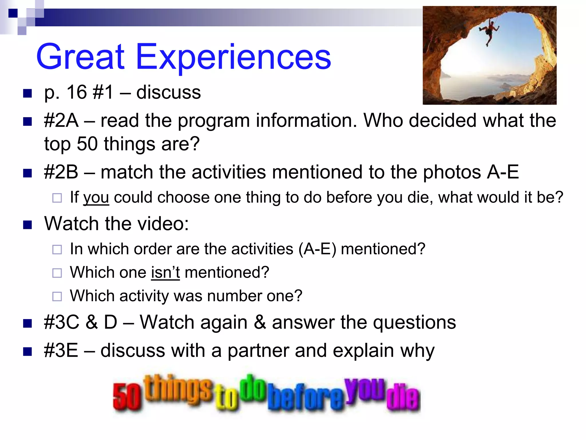 Speakout Upper Internmediate 2nd Ed Unit 1(2) | PPT