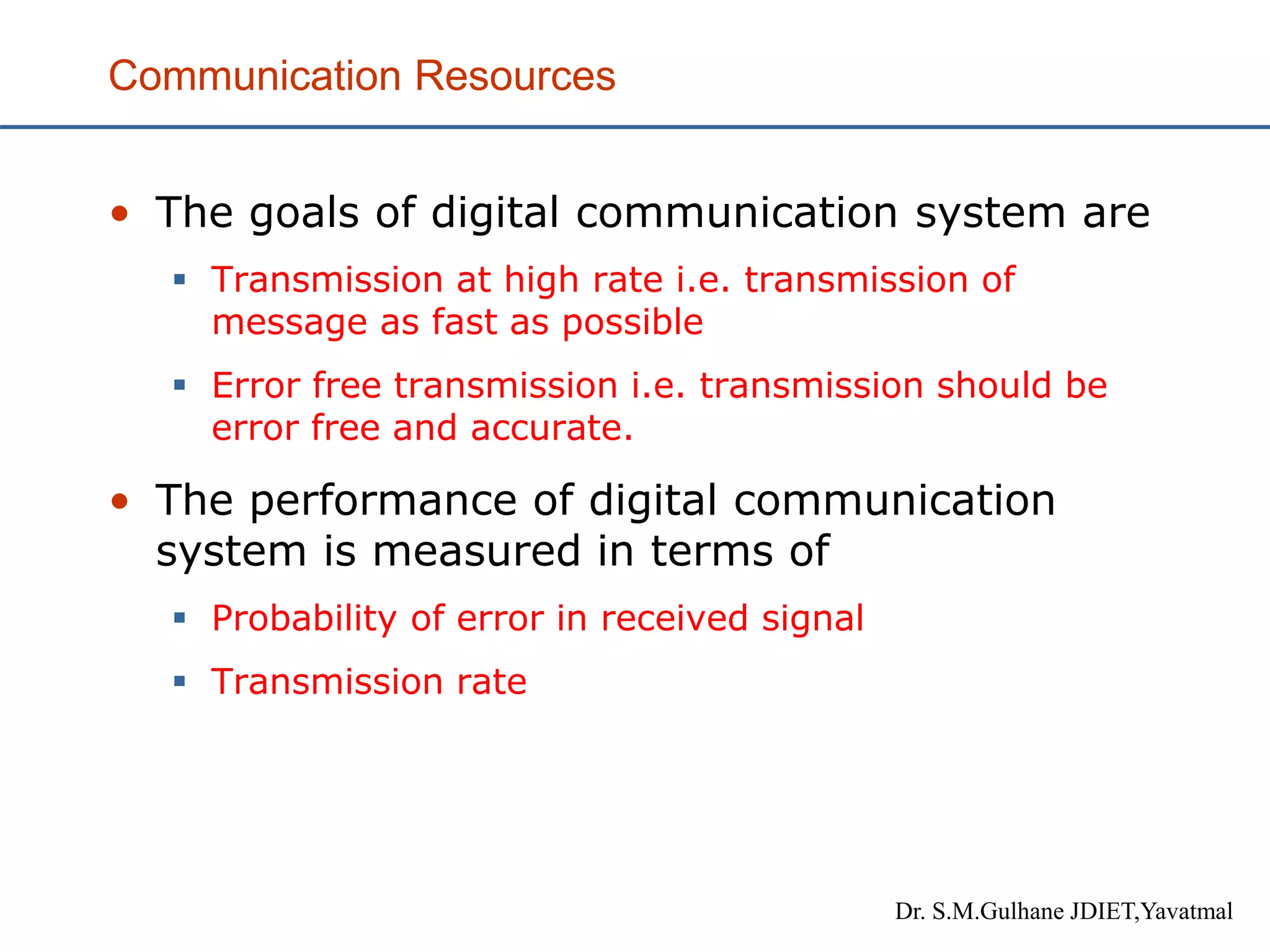 Introduction to Digital Communication | PDF
