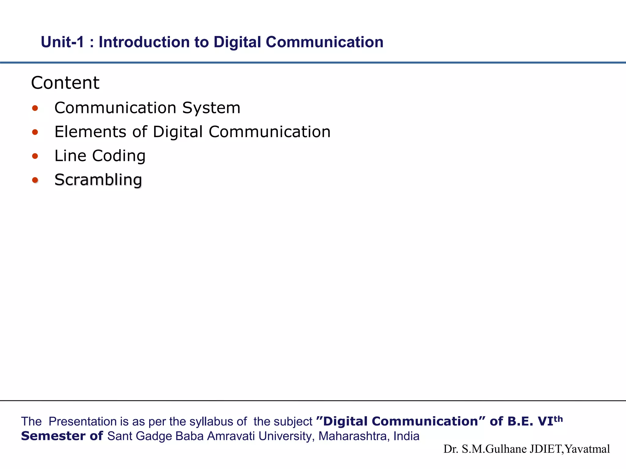 Introduction to Digital Communication | PDF