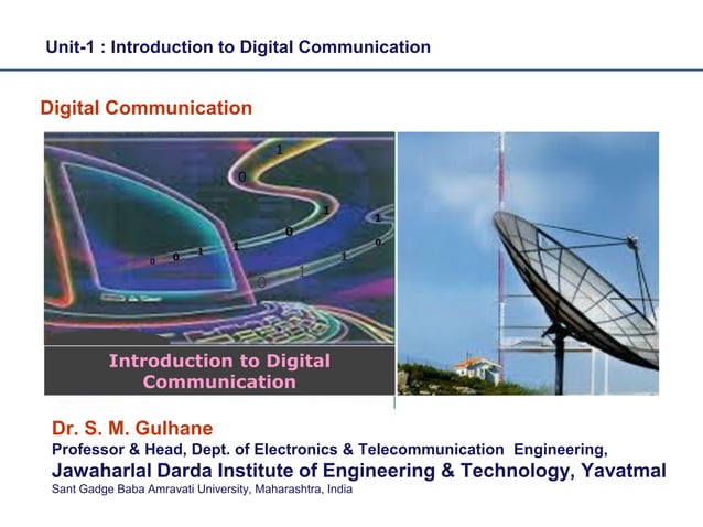 Introduction to Digital Communication | PDF | Computer Networking | Computing