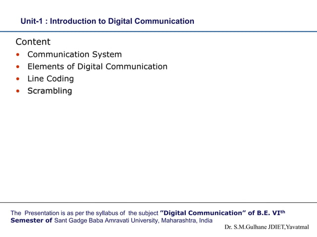 Introduction to Digital Communication | PDF | Computer Networking | Computing