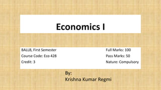 Unit 1 definition of economics of BALLBdf | PDF