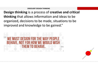 DESIGN THINKING in architecture- Introduction | PDF