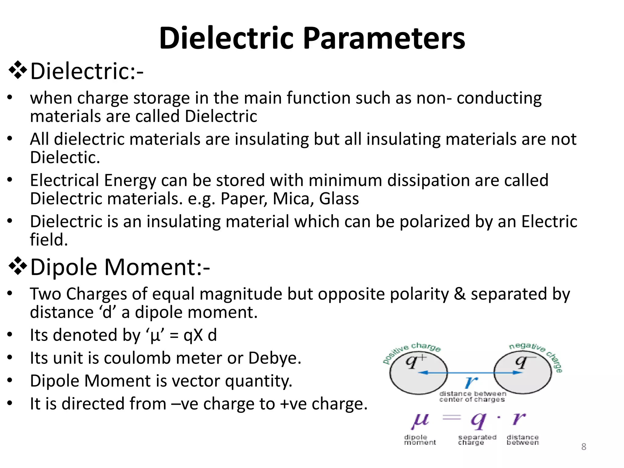 Dielectric Properties of Insulating Materials | PDF