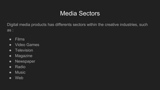 Unit 1 Digital Media Sectors and Audiences | PPTX