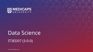 Introduction to Data Science Unit - 1 SP | PPTX