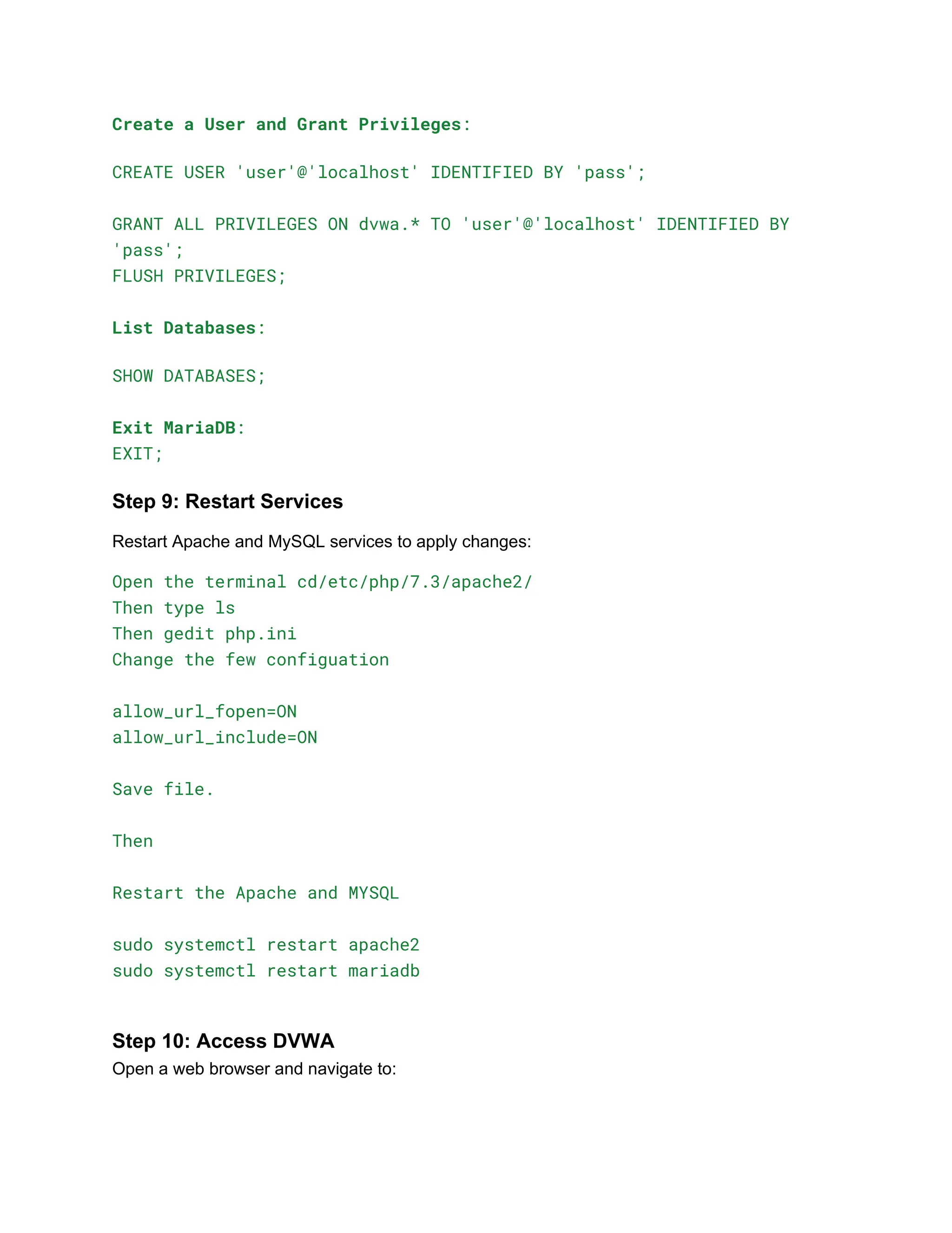 Unit 1 Dvwa Damn Vulnerable Web Applicationdocx