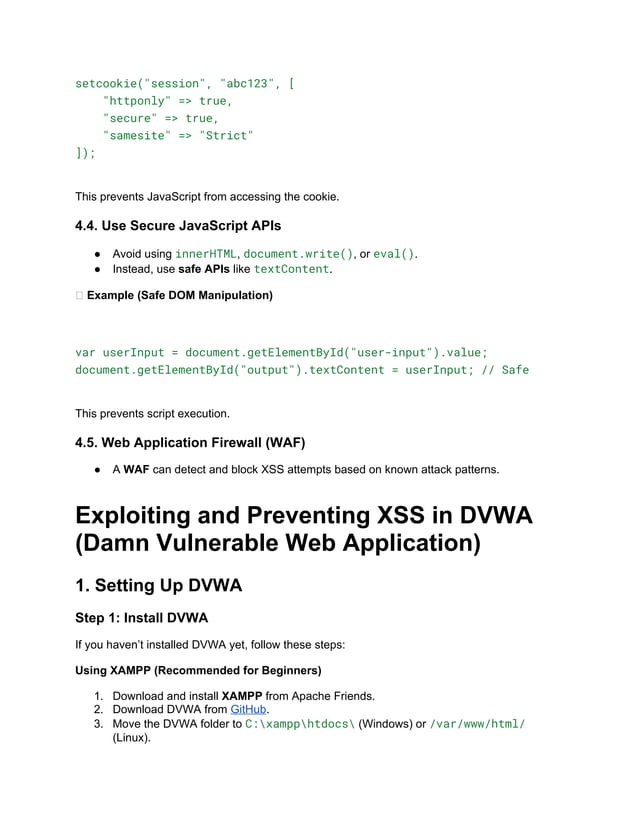 Unit 1 DVWA (Damn Vulnerable Web Application).docx