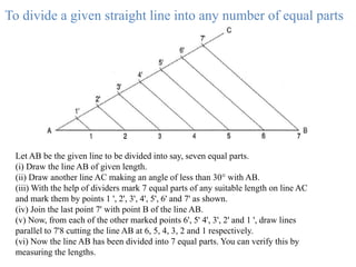 Unit 1 Engineering graphics geometry and lines | PPTX