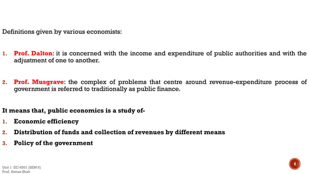 Introduction to Public Finance | PDF