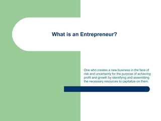 ppt on Entrepreneur | PPT