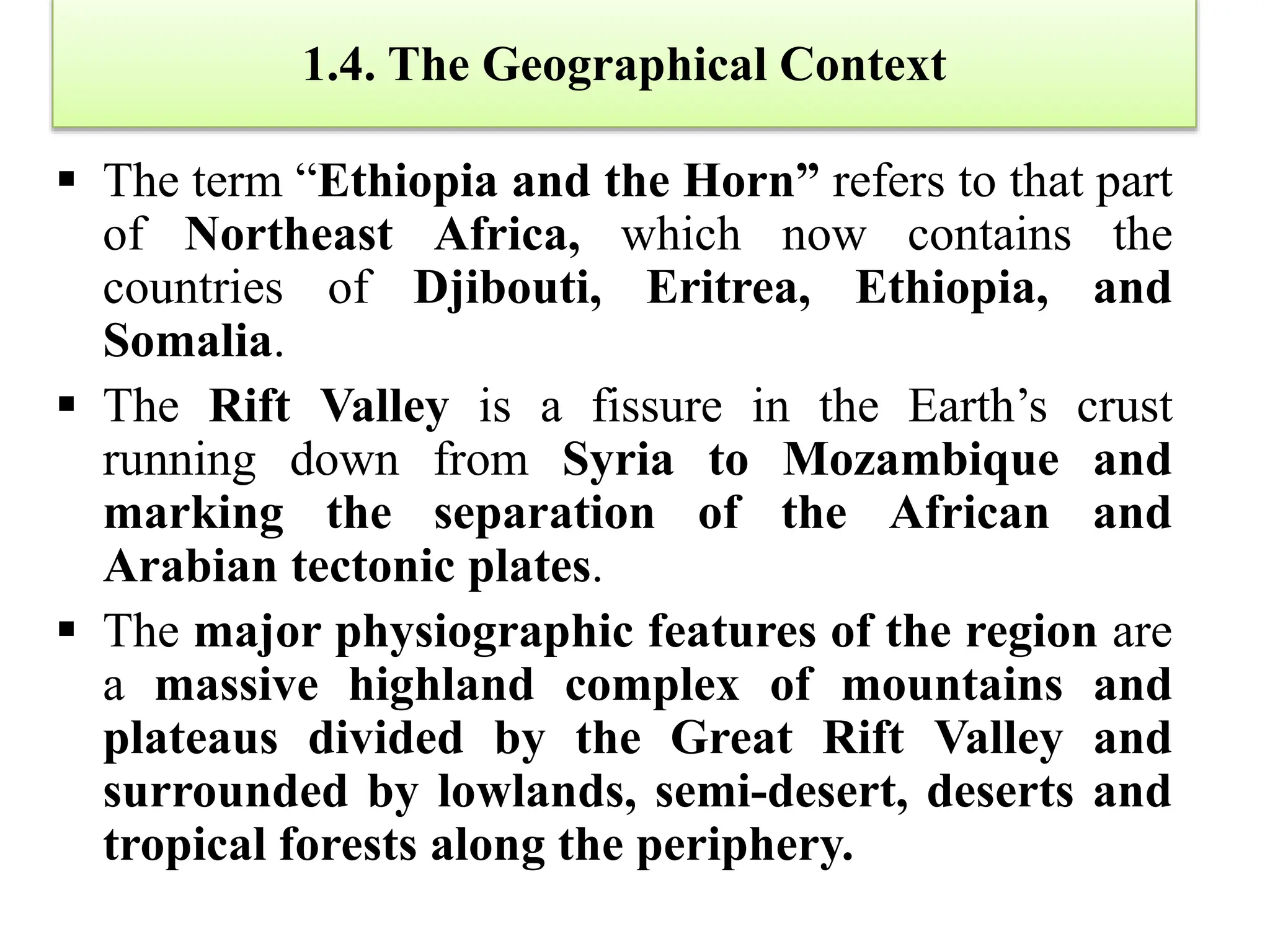 History of of Ethiopia and the Horn (Hist.1012) | PPTX