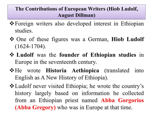 History of of Ethiopia and the Horn (Hist.1012) | PPTX