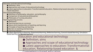 unit 1 Introduction and Theoretical Foundations of educational ...