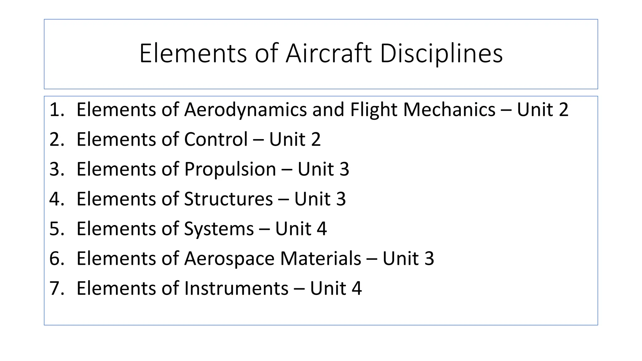 Unit 1_Elements of Aircraft Disciplines.pptx