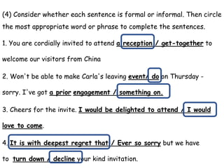 Unit 1 English for life Reading (Level 1) - Invitations.pptx