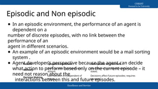 Types of environmnet in Multi Agent Systems | PPTX