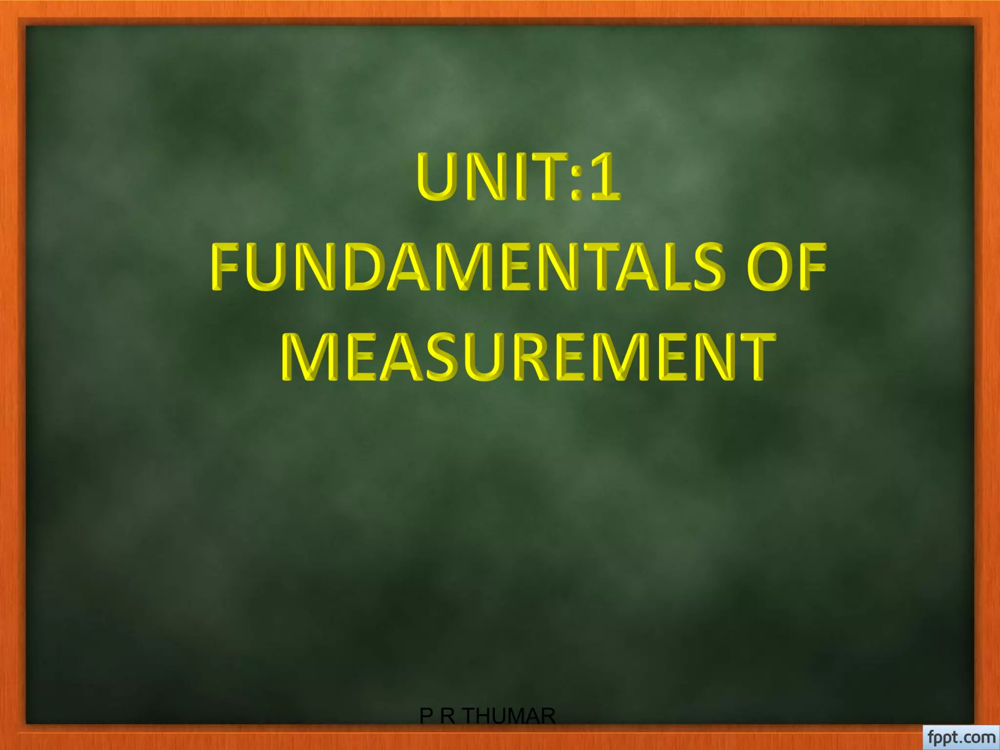 UNIT 1 FUNDAMENTALS OF MEASUREMENT | PDF