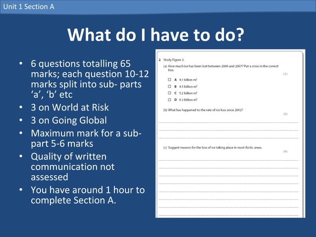 Unit 1 Exam Questions – Section A | PPT