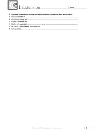 Unit 1 extension | DOC