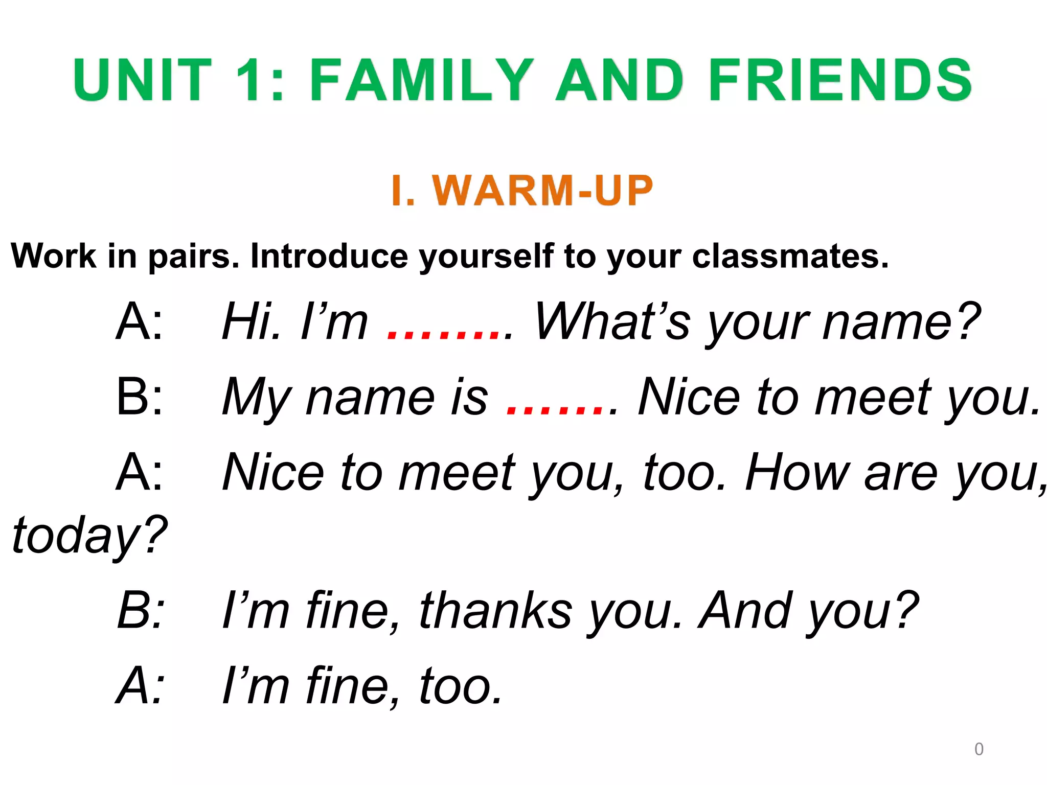 Unit 1 Family and Friends.pptx