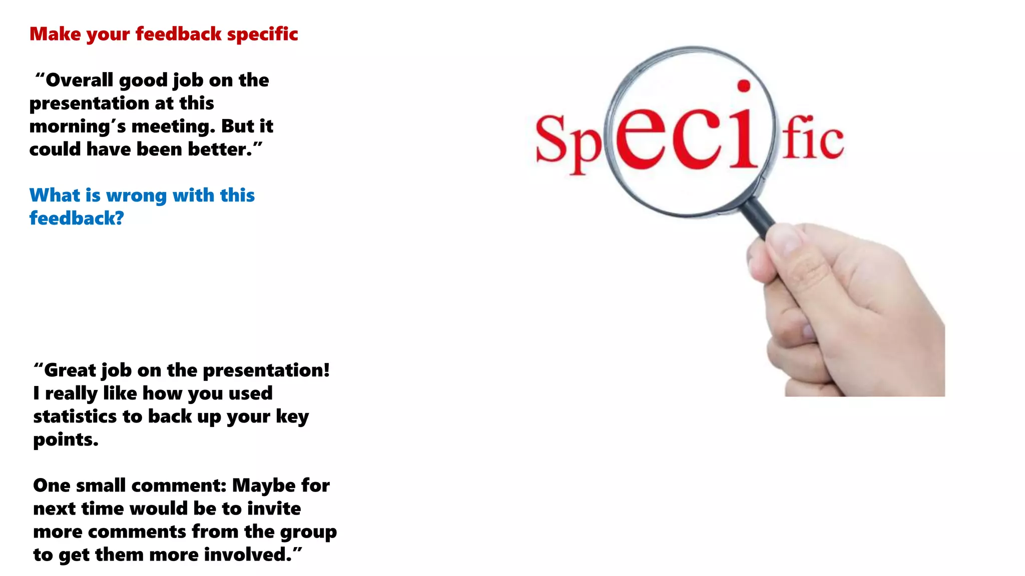 Giving Effective Feedback | PPT