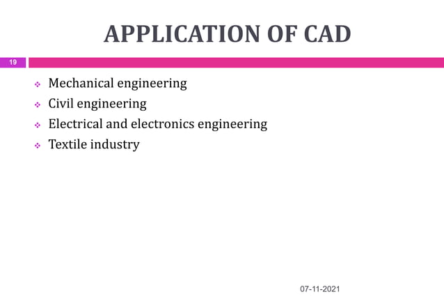 COMPUTER AIDED DESIGN | PPTX