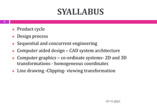 COMPUTER AIDED DESIGN | PPTX
