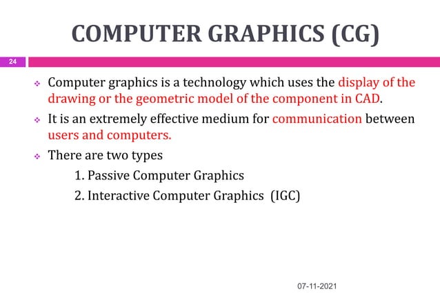 COMPUTER AIDED DESIGN | PPTX