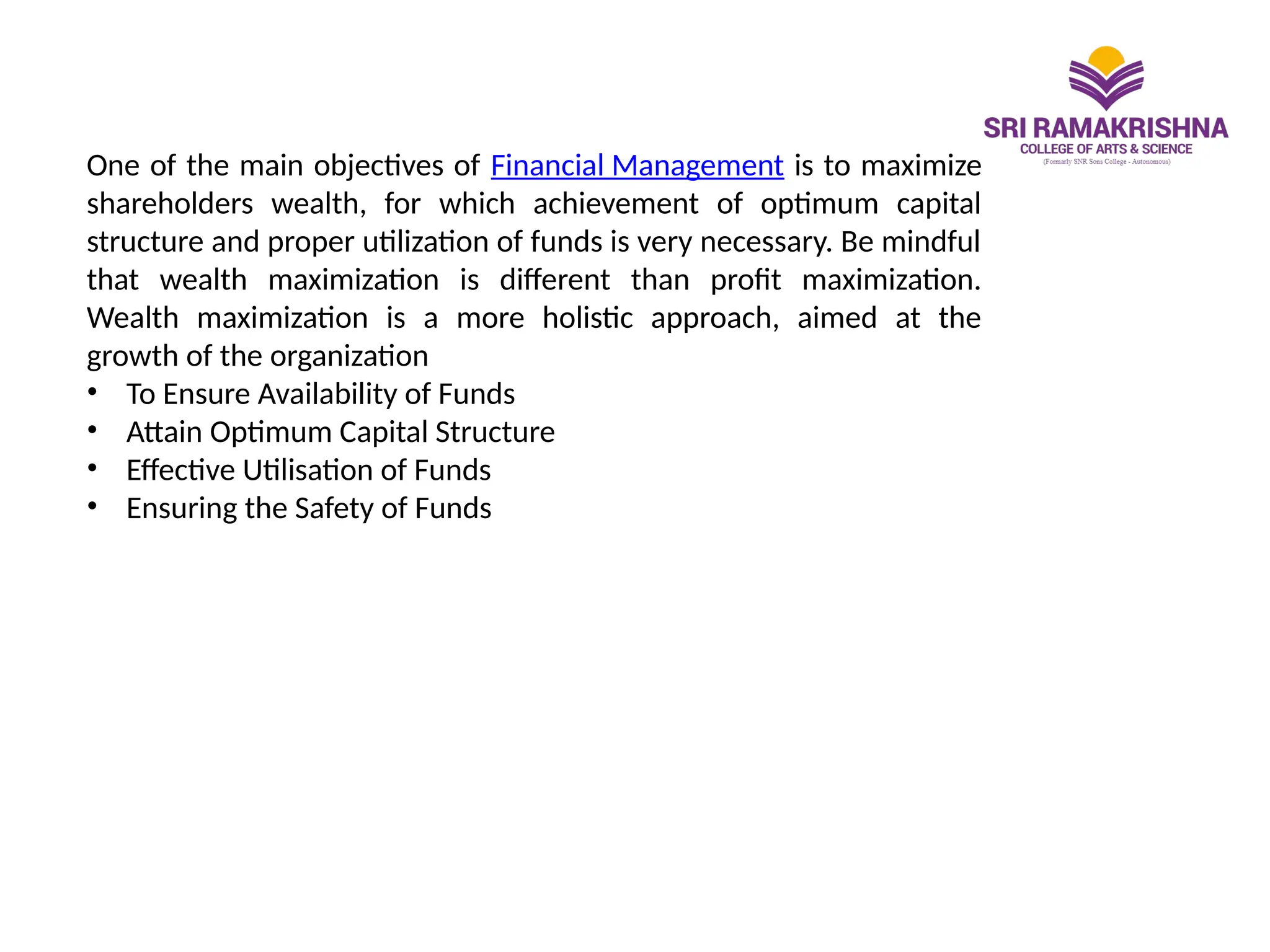 Financial Management: Principles and uses | PPTX