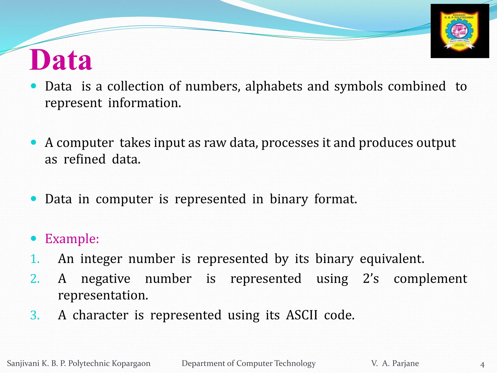Introduction To Data And Data Structure Definition Ppt