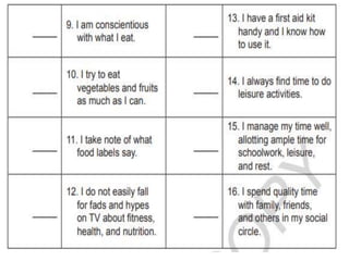 Unit 1 FIRST TOPIC IN PE GRADE 10-PROMOTING HEALTHY LIFESTYLE | PPT