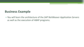 Unit 1 - SAP System Architecture | PPTX