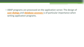Unit 1 - SAP System Architecture | PPTX