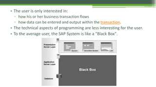 Unit 1 - SAP System Architecture | PPTX